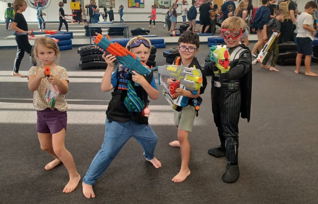 KFMA Nerf Wars for Karate Kids! - Kowkabany's Family Martial Arts